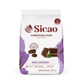 Cobertura Gotas Mais Fracionada Meio Amargo Sicao - 2,05kg