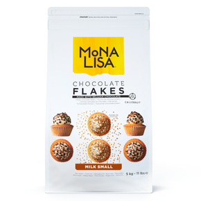 Granulado de Chocolate Belga Flakes Milk Small Mona Lisa - 5kg